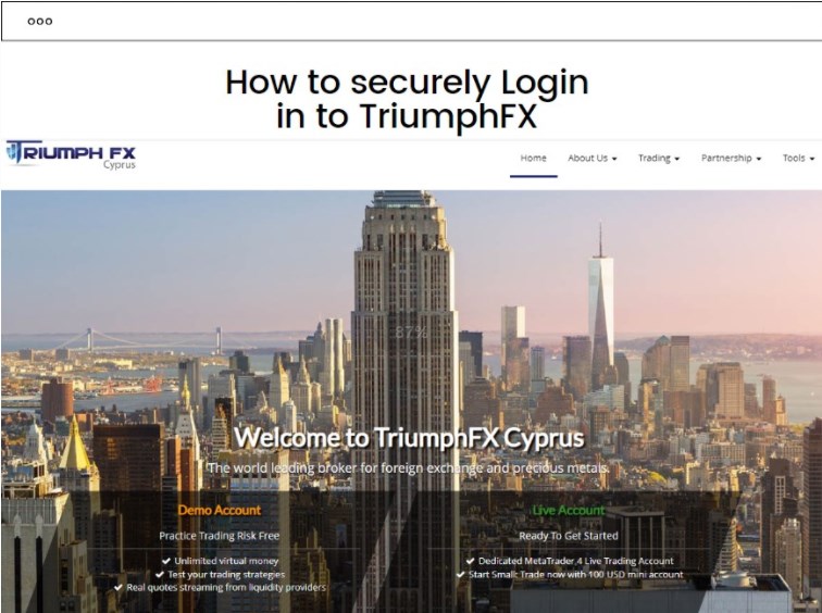How to securely login to TriumphFX - BrokersView